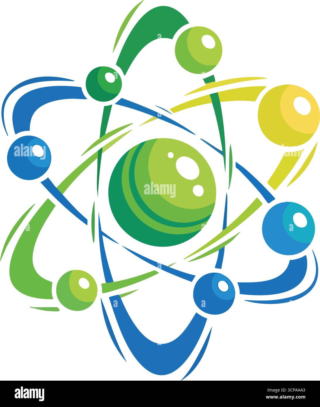 Molecular depiction Stock Vector Images - Alamy