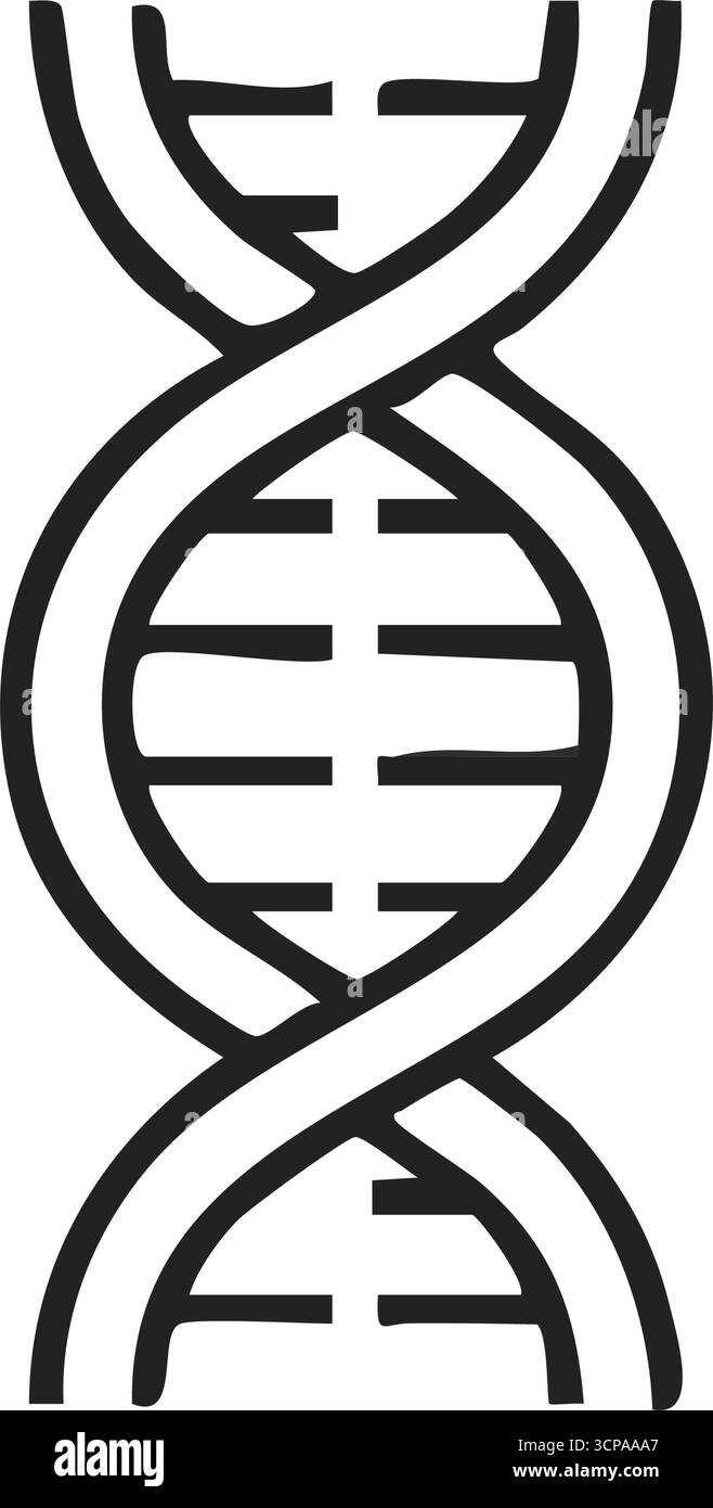 Understanding human genetic code Black and White Stock Photos & Images ...