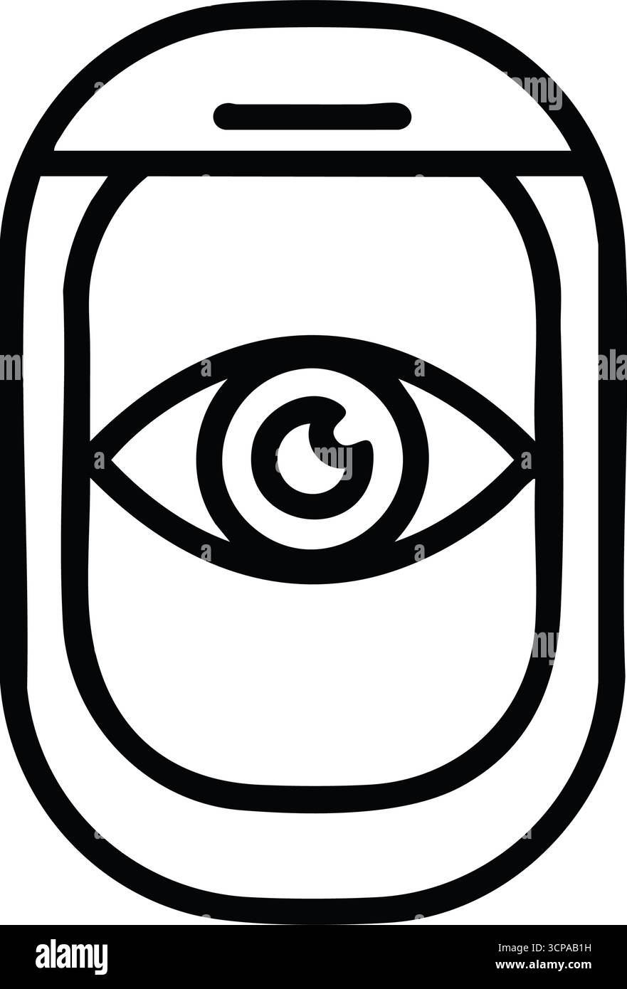 All Seeing Eye Window Icon. Minimalist artwork portraying a watchful ...