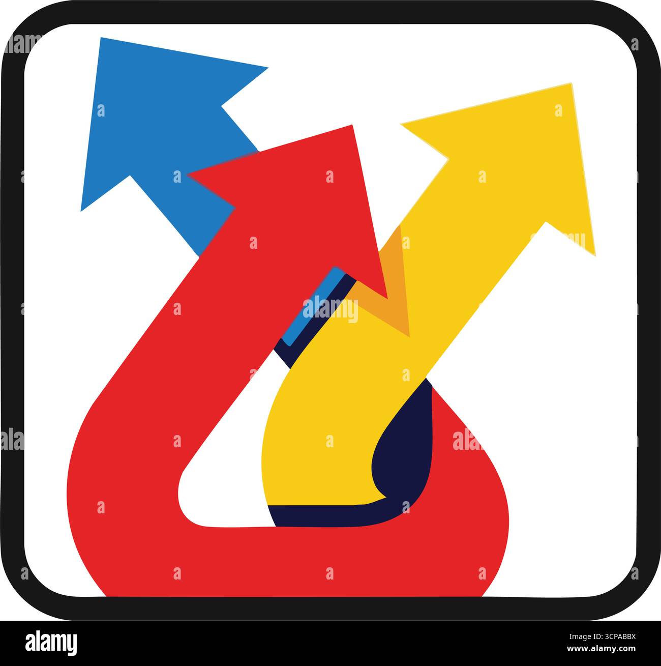 Interconnected pathways Stock Vector Images - Alamy