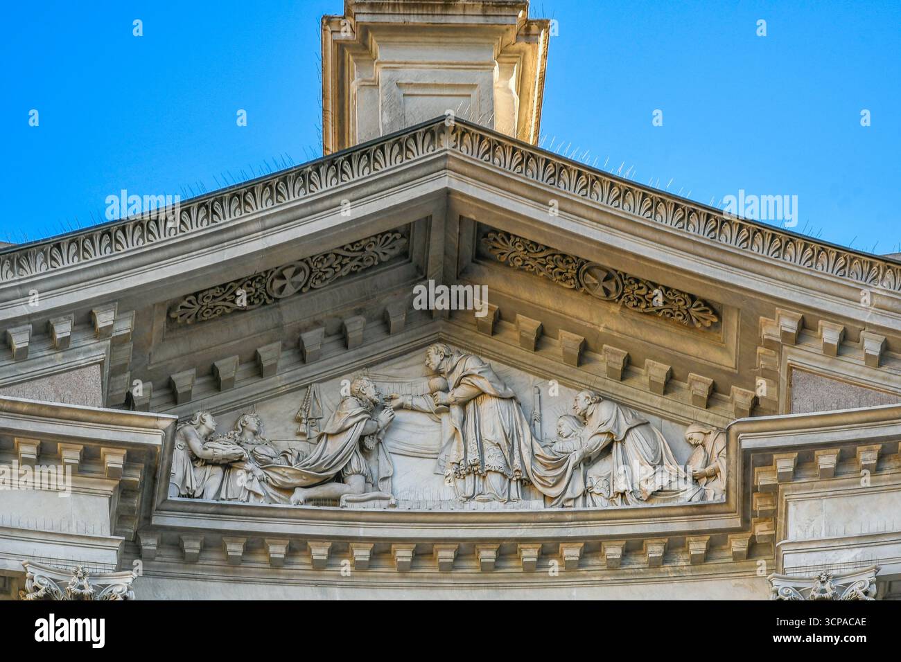 Baroque Splendor in Turin: Ornate Facade of San Carlo Borromeo Church ...