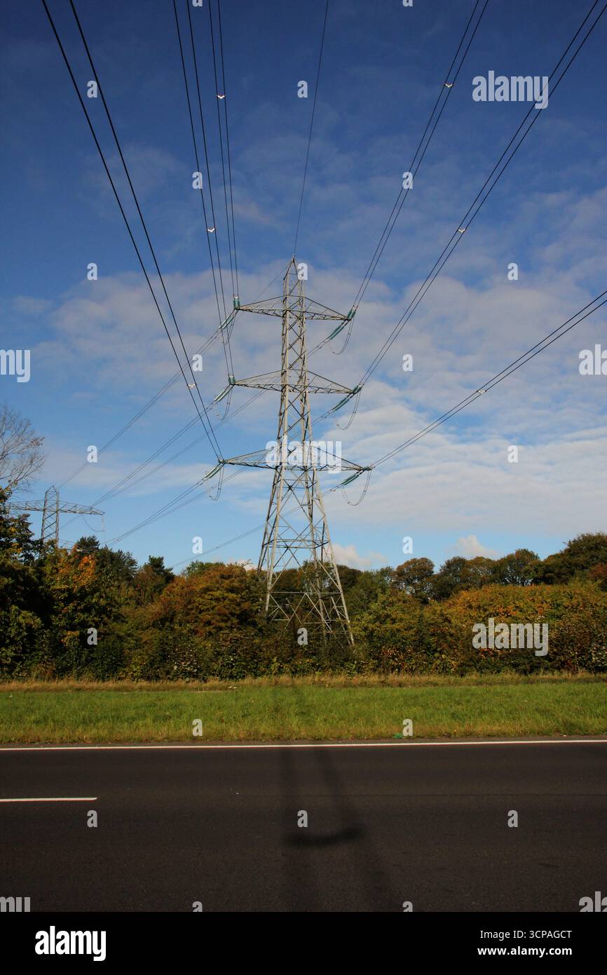 Electricity Pylon, Norton, Sheffield, South Yorkshire, England, UK ...