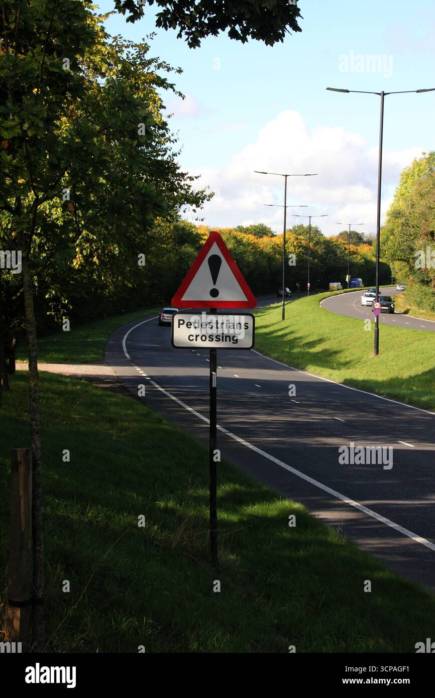 Warning be careful pay attention road traffic signs hi-res stock ...