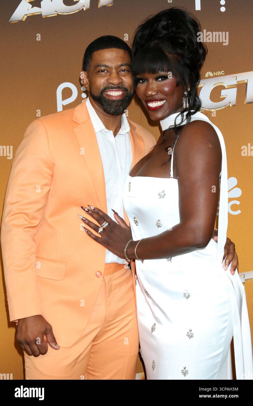 Pasadena, USA. 24, September, 2025. Pictured left to right, Keely ...