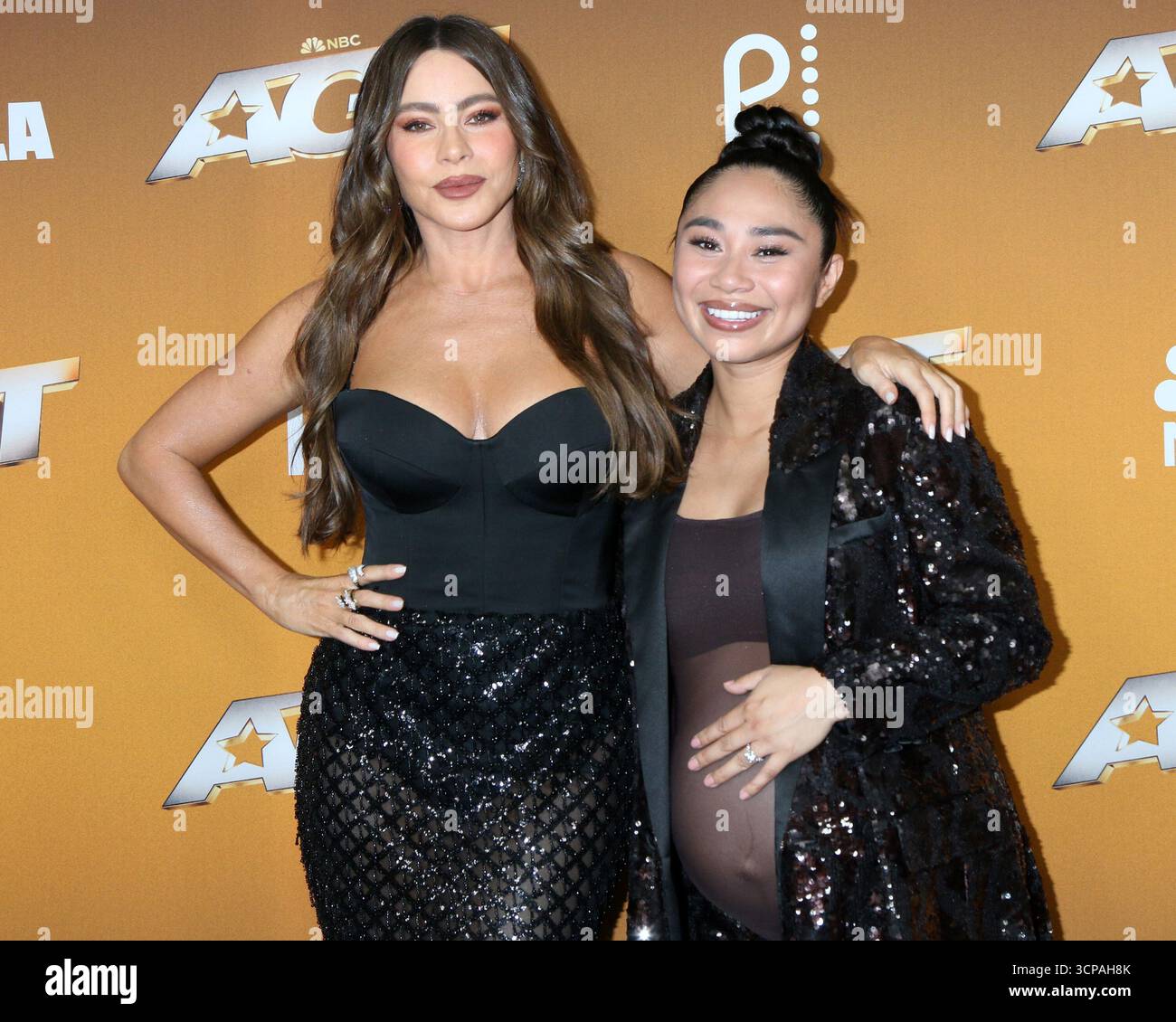 Pasadena, USA. 24, September, 2025. Pictured left to right, Sofia ...