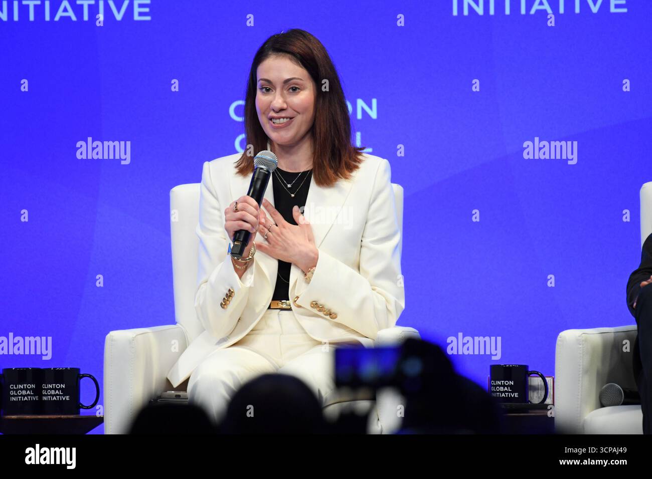 Dr. Jackie Gerhart onstage at the Clinton Global Initiative 2025 Annual ...