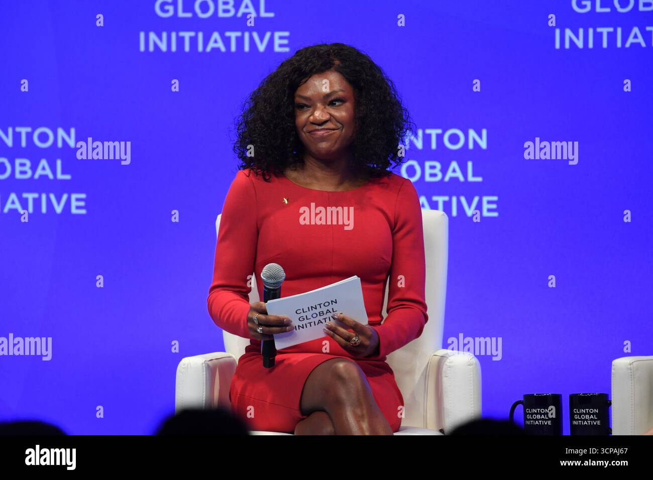 Athena Jones onstage at the Clinton Global Initiative 2025 Annual ...
