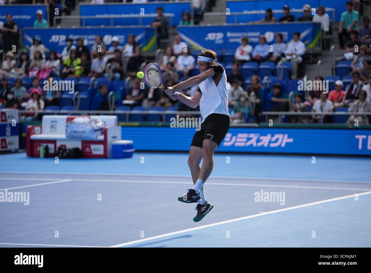 Tokyo, Japan. 25th September, 2025. Taylor Fritz of USA Beats Gabriel Diallo of canada 6-4 3-6 6 ...