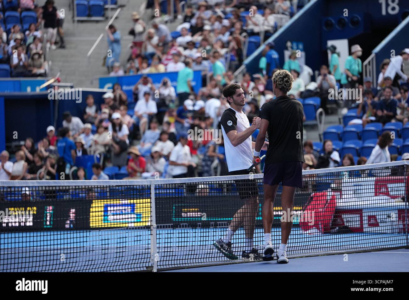 Tokyo, Japan. 25th September, 2025. Taylor Fritz of USA Beats Gabriel Diallo of canada 6-4 3-6 6 ...