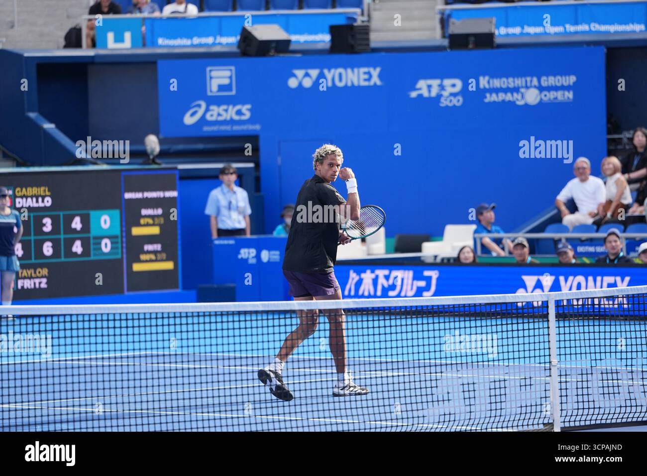 Tokyo, Japan. 25th September, 2025. Taylor Fritz of USA Beats Gabriel Diallo of canada 6-4 3-6 6 ...