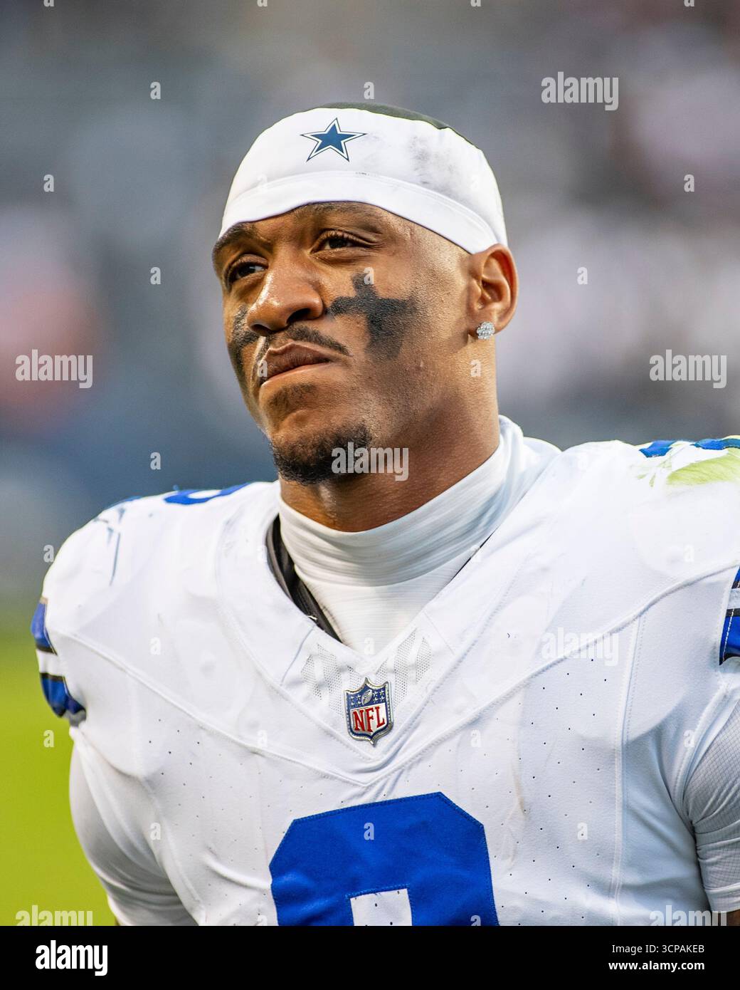 September 21, 2025: Dallas Cowboys KaVontae Turpin (9) walks off the ...
