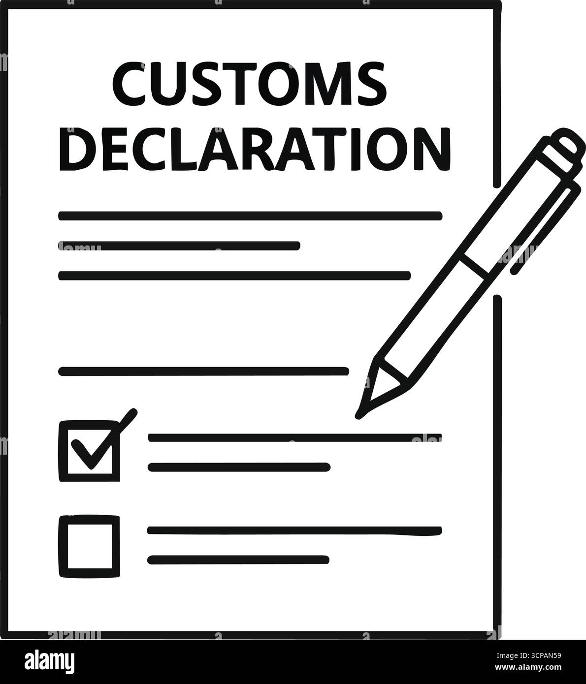 Black line international law icon hi-res stock photography and images ...