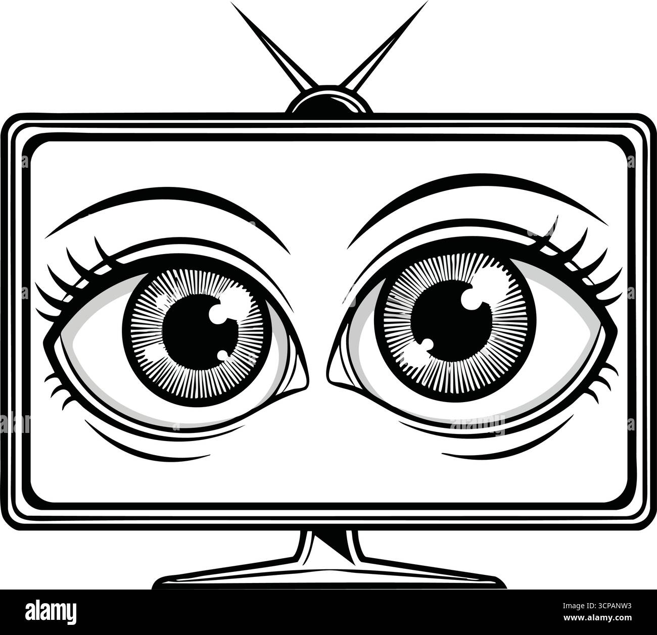 Displaying prominent features Stock Vector Images - Alamy