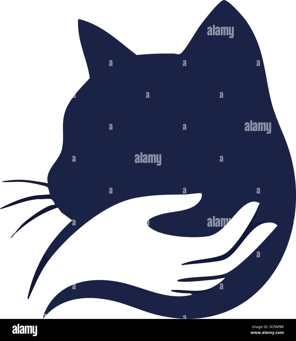 Human cat friendship compassion Cut Out Stock Images & Pictures - Alamy