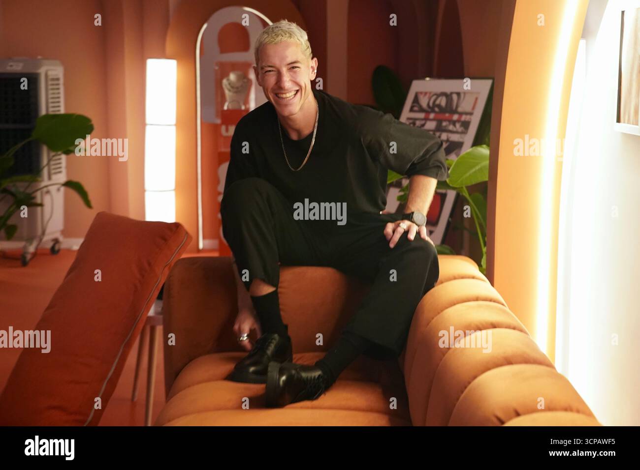 Taz Skylar poses in an interview with Europa Press during the opening ...