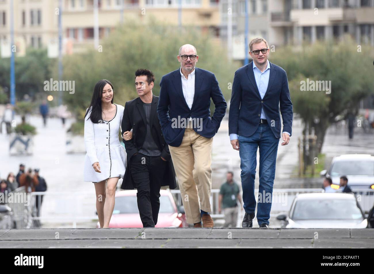 Fala Chen, Colin Farrell, Edward Berger und Mike Goodridge beim ...