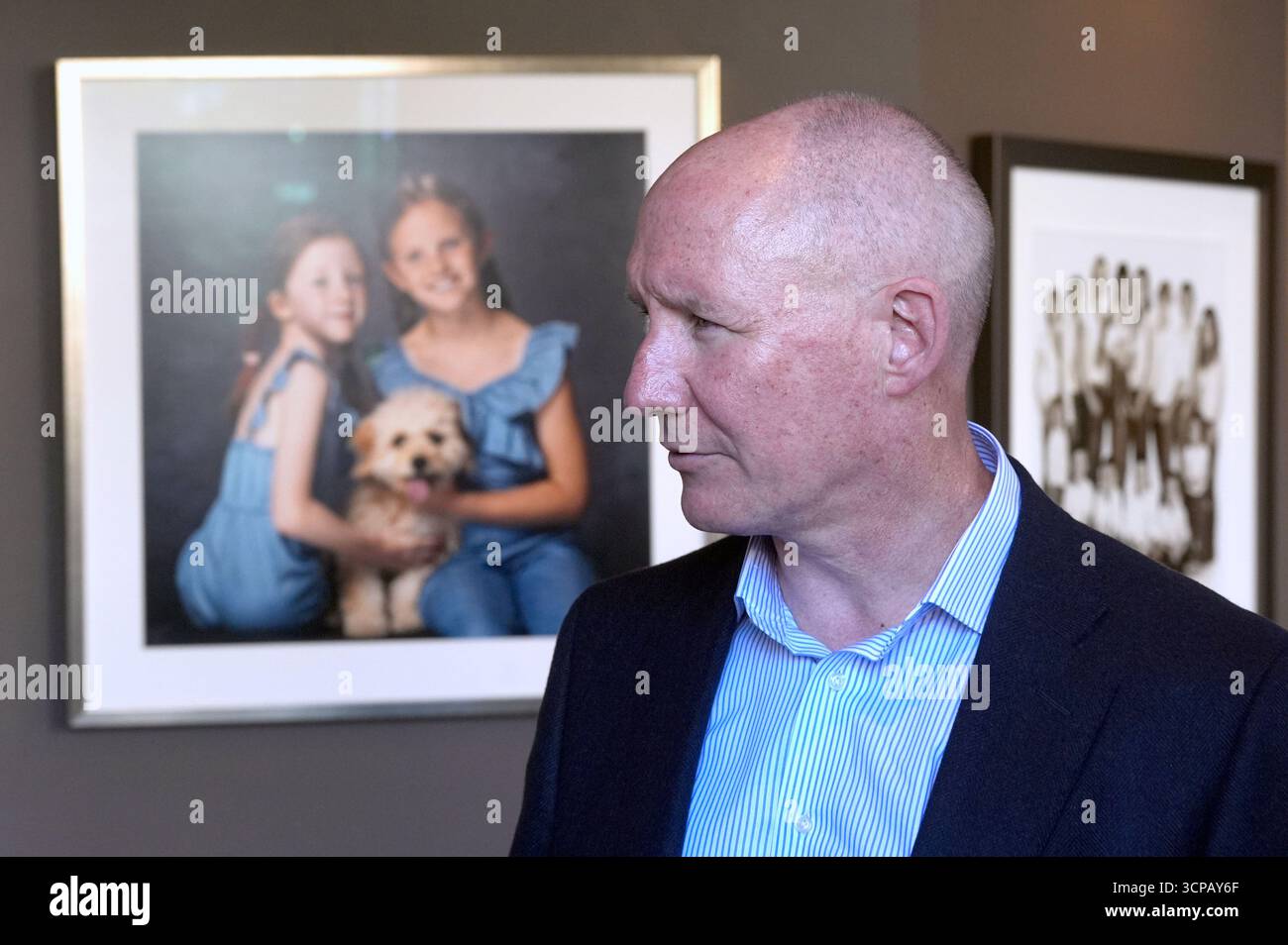 Irish presidential candidate Fianna Fail's Jim Gavin canvassing in ...