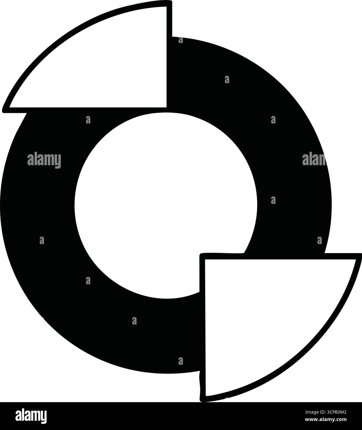 Abstract Geometric Circle Design. Minimalist black and white art ...