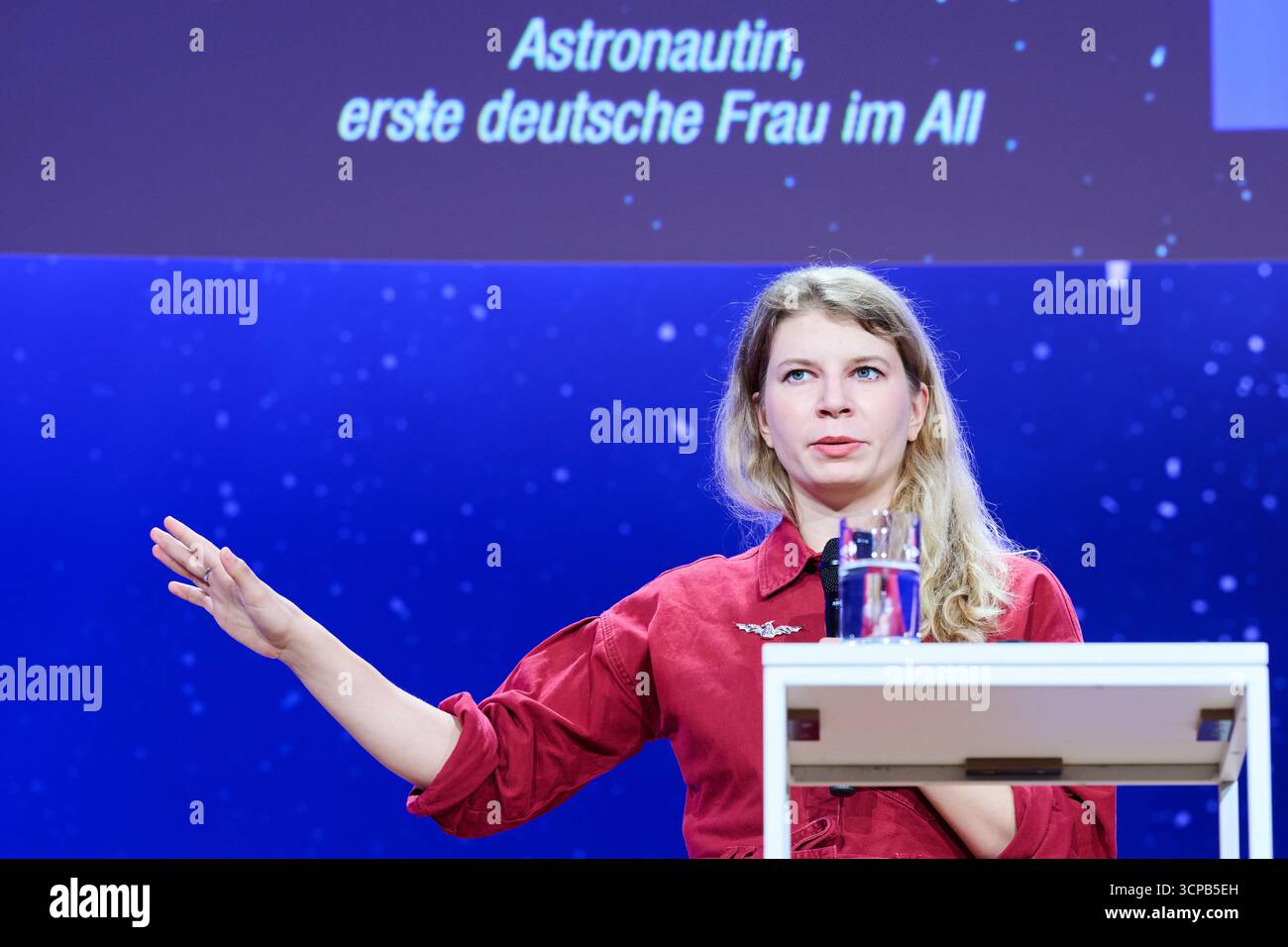 25 September 2025, Berlin: Rabea Rogge, astronaut, first German woman ...