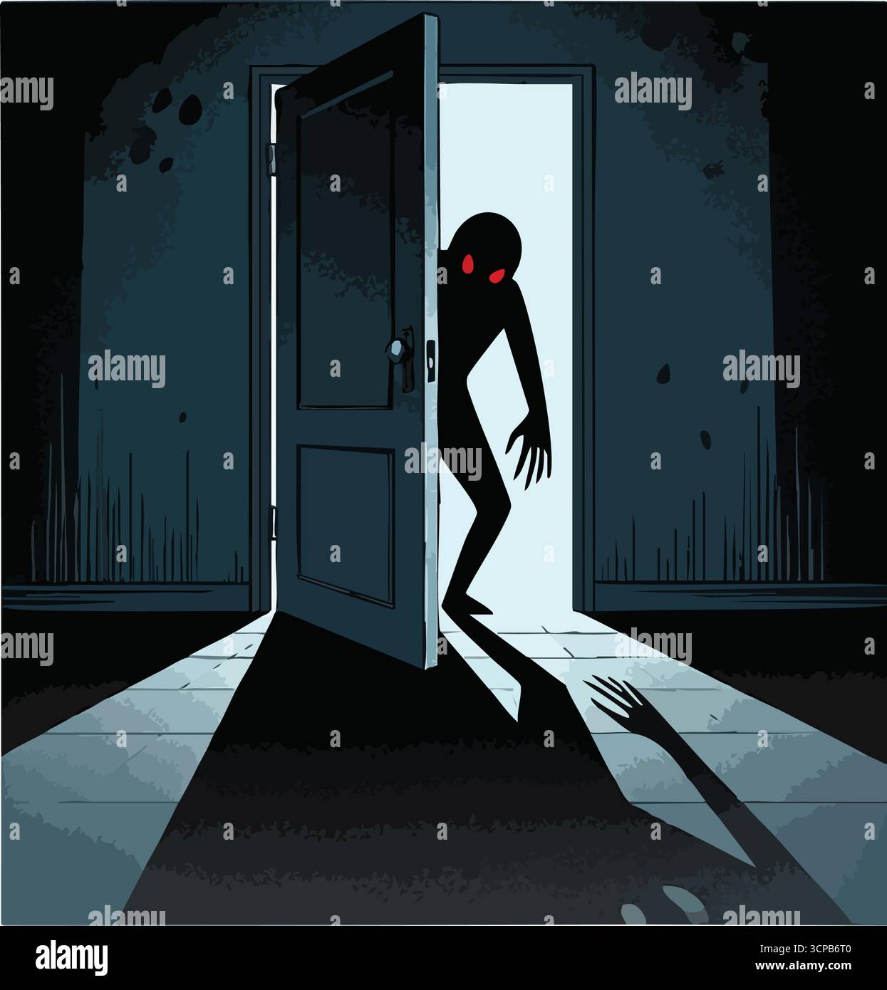 Shadowy figure in open hi-res stock photography and images - Alamy