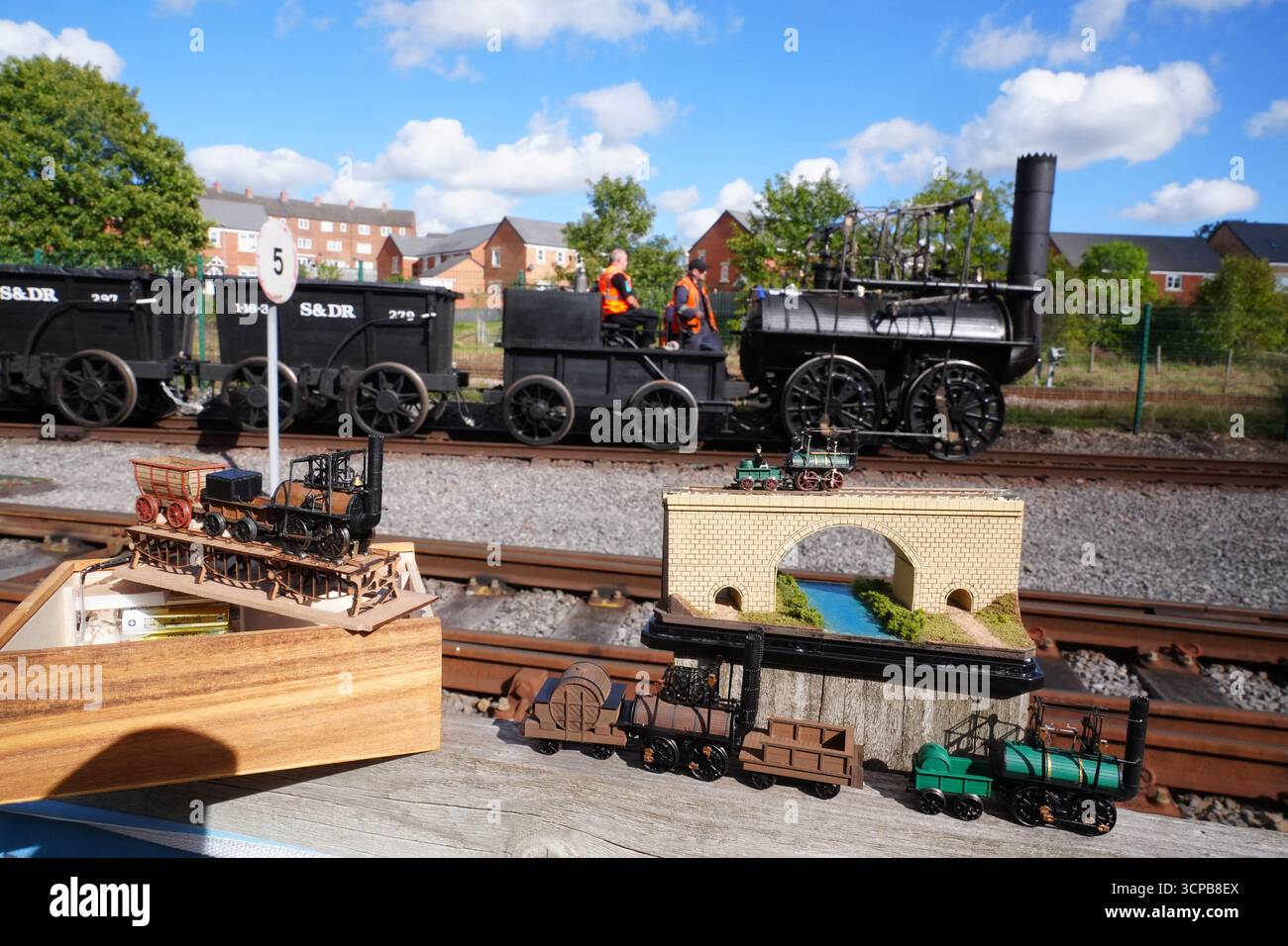 Locomotion No 1, which in 1825 was the first steam locomotive to pull a ...