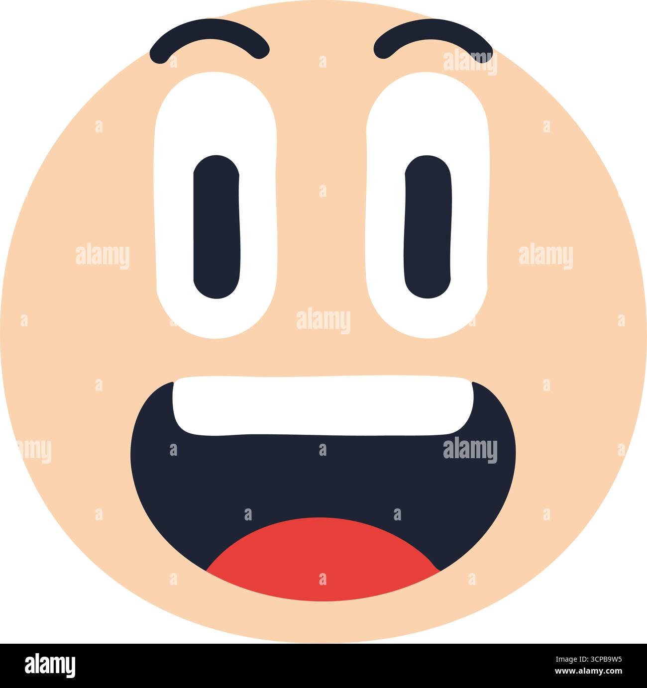 Wide eyed open mouthed Stock Vector Images - Alamy