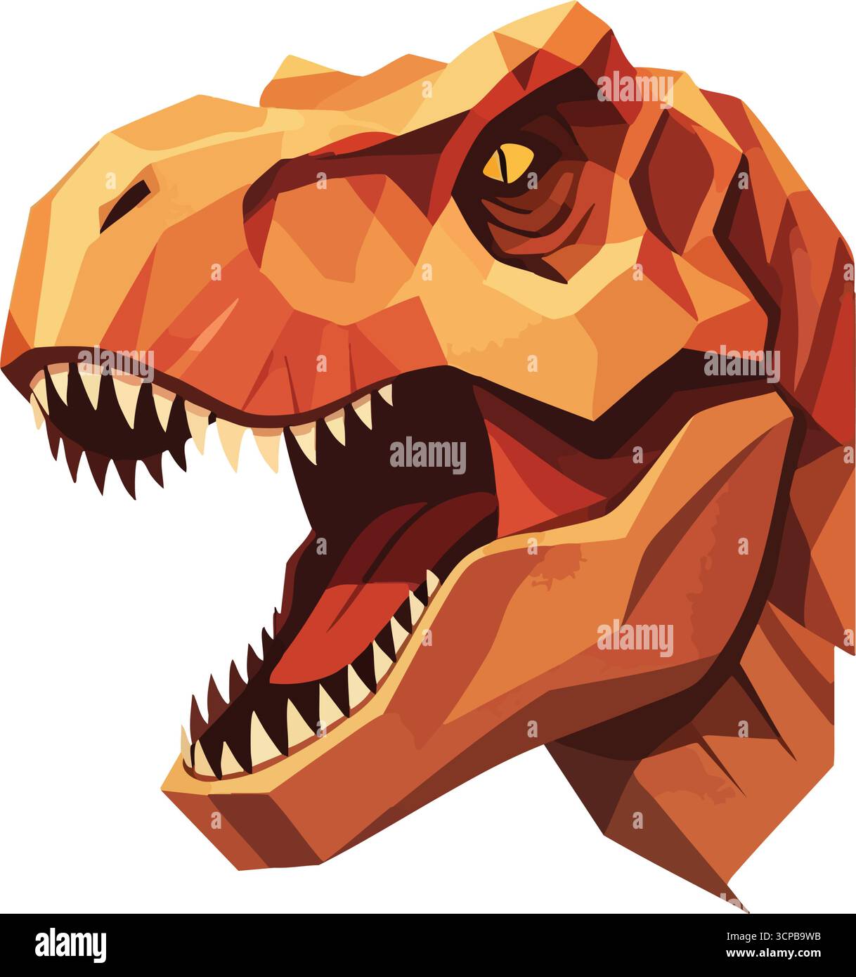 Side view tyrannosaurus rex dinosaur Cut Out Stock Images & Pictures ...