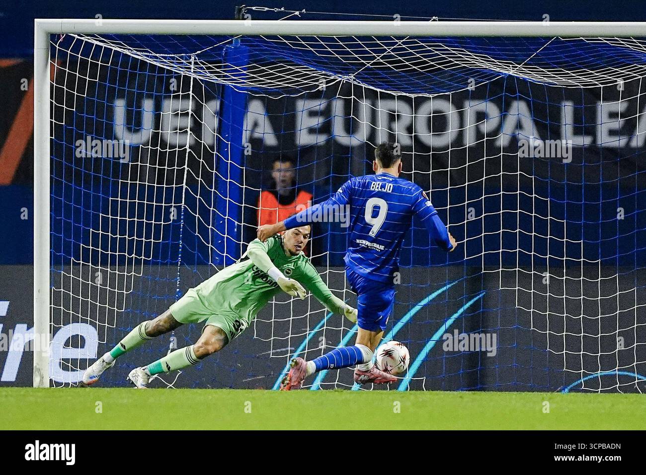 Dion Beljo of GNK Dinamo scores his team's second goal during the UEFA ...