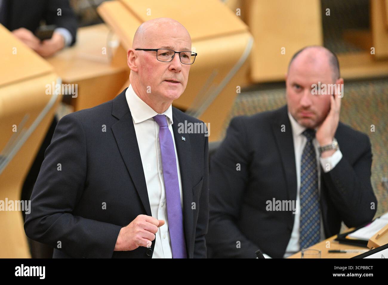 Edinburgh Scotland, UK 25 September 2025. First Minister John Swinney ...