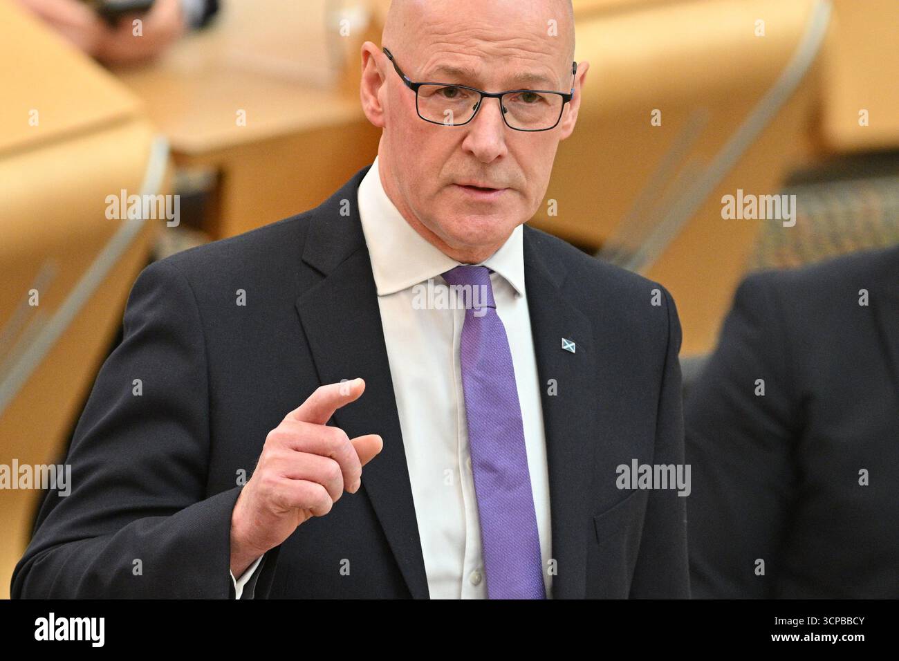 Edinburgh Scotland, UK 25 September 2025. First Minister John Swinney ...