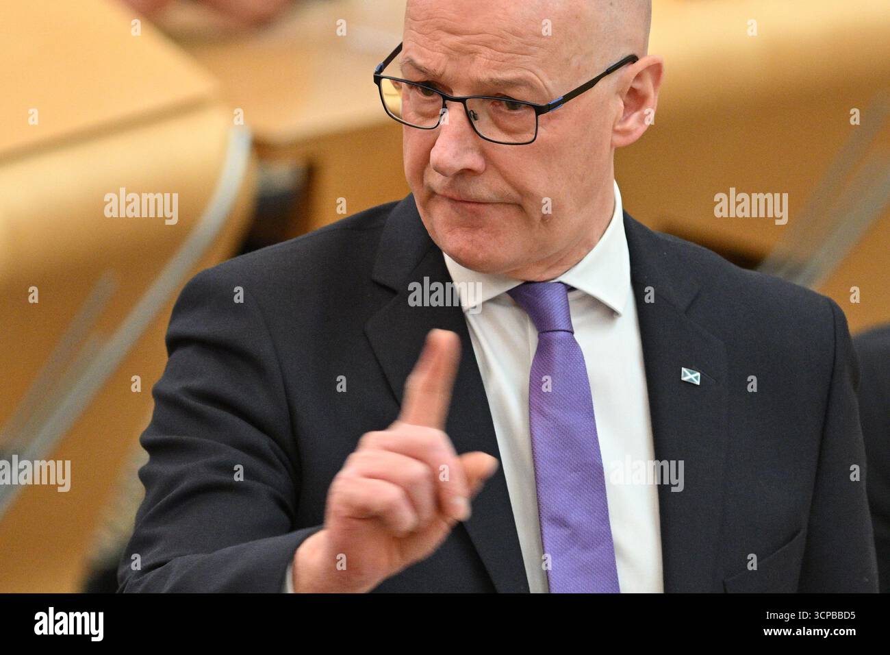 Edinburgh Scotland, UK 25 September 2025. First Minister John Swinney ...