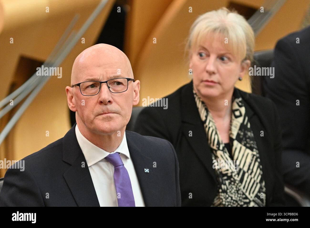 Edinburgh Scotland, UK 25 September 2025. First Minister John Swinney ...