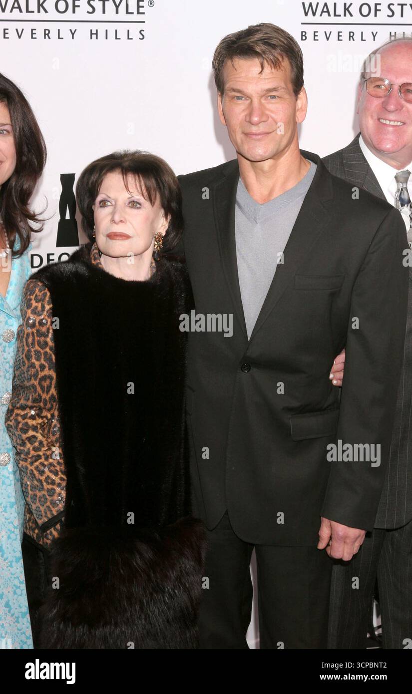 Patrick Swayze and the late Herb Ritts' mother Shirley Ritts at the ...