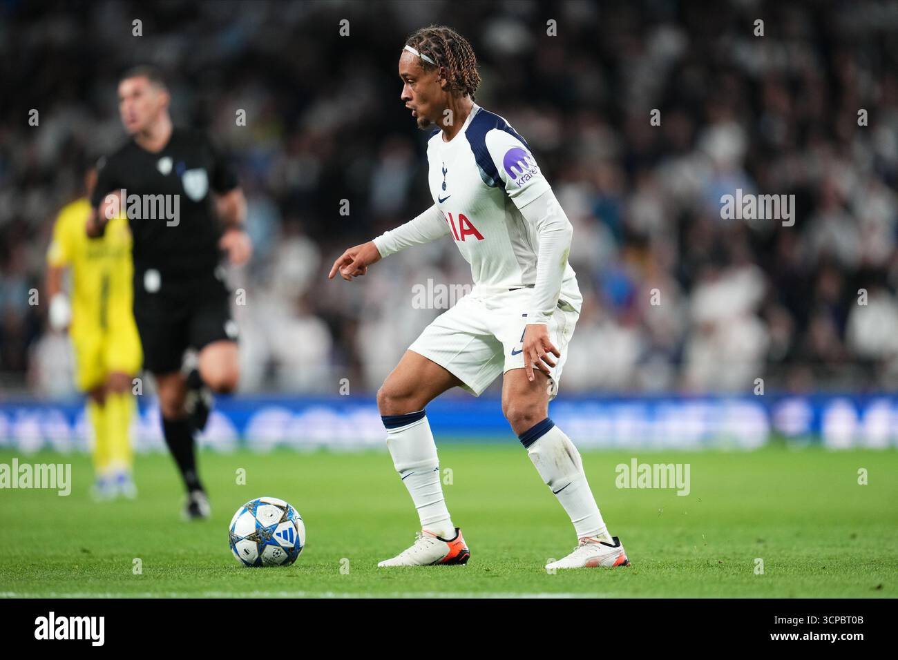 Xavi Simons of Tottenham Hotspur during the UEFA Champions League match ...