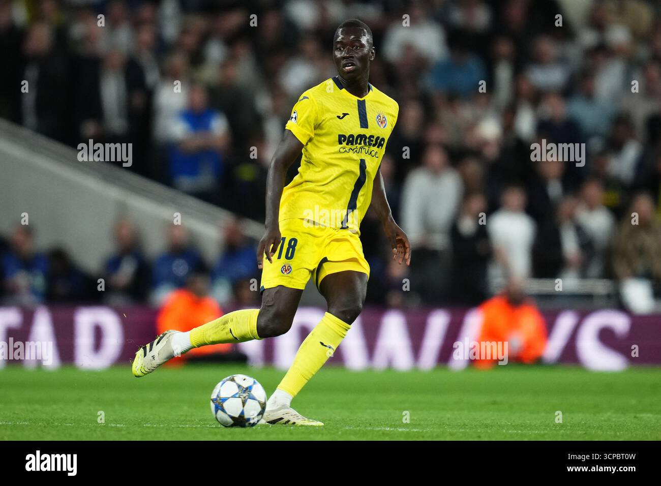 Pape Gueye of Villarreal CF during the UEFA Champions League match ...