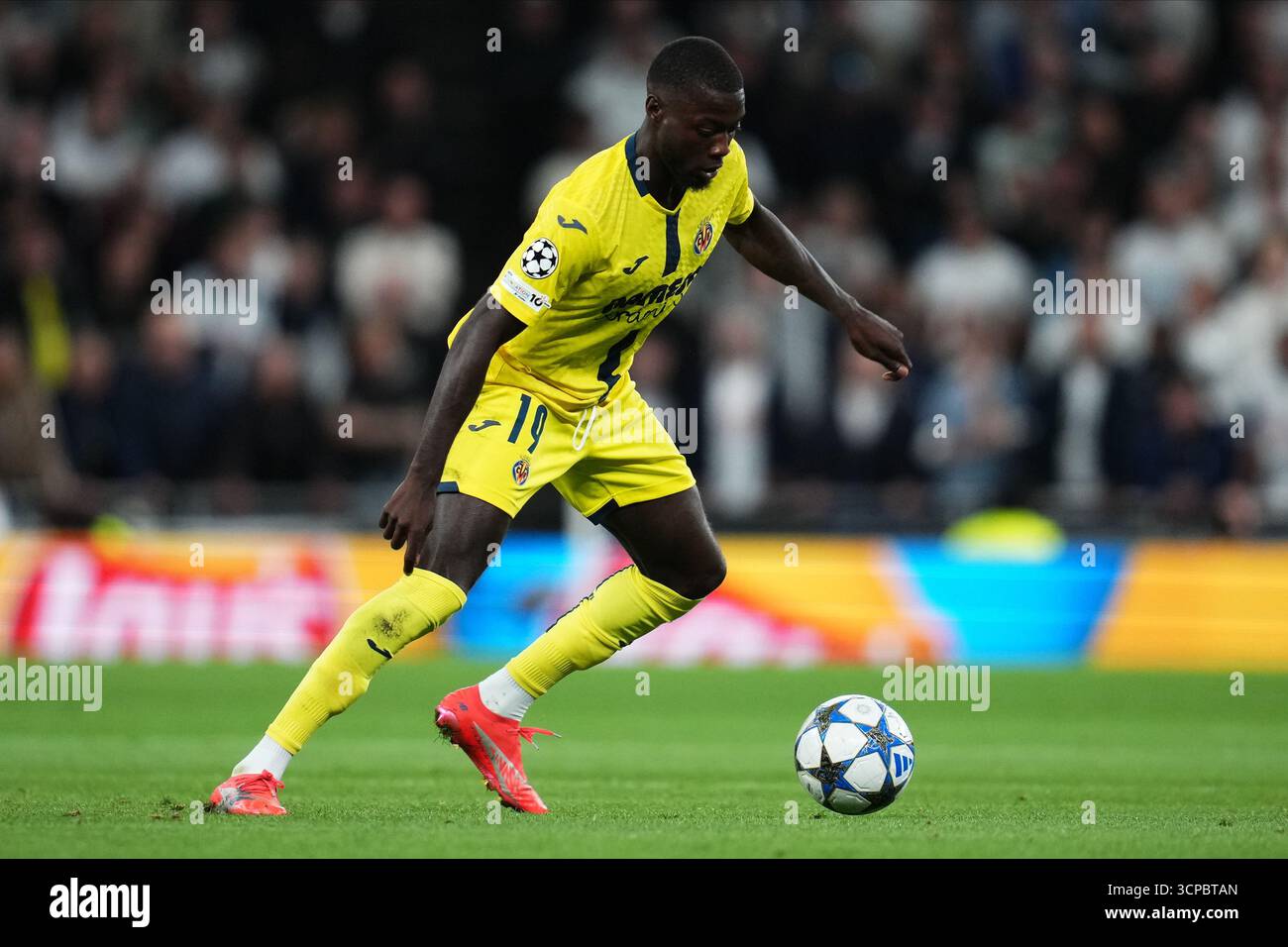 Nicolas Pepe of Villarreal CF during the UEFA Champions League match ...