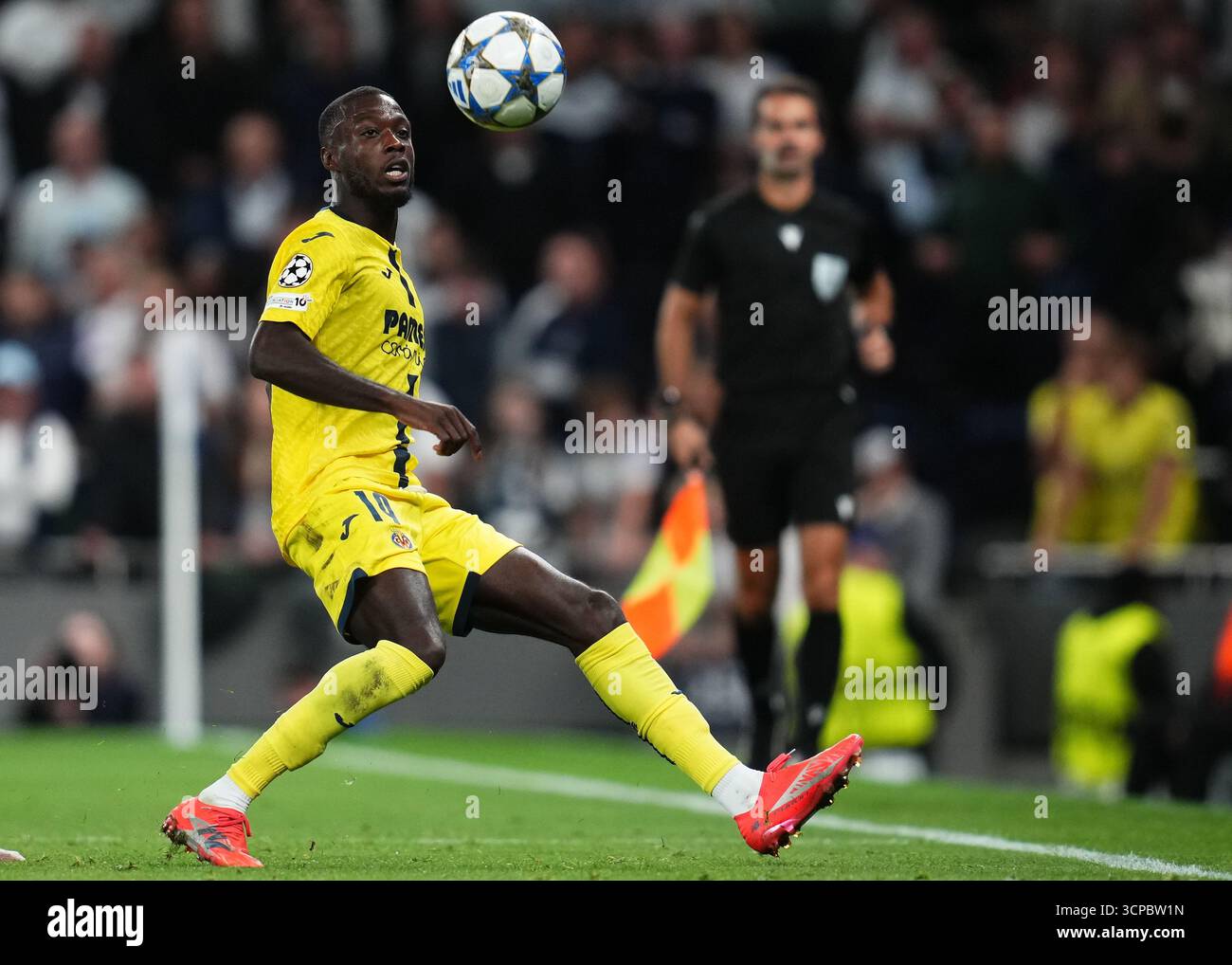 Nicolas Pepe of Villarreal CF during the UEFA Champions League match ...