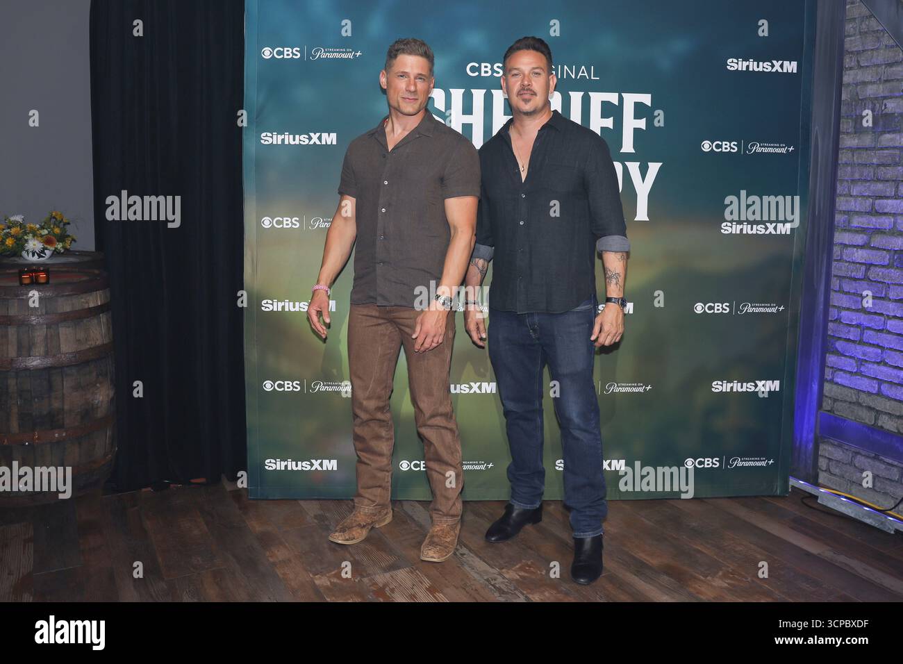 Matt Lauria and Kevin Alejandro pose for the media during the CBS ...