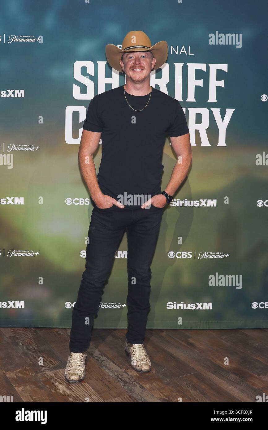 Adam Sanders from CBS The Road series cast poses for the media during ...