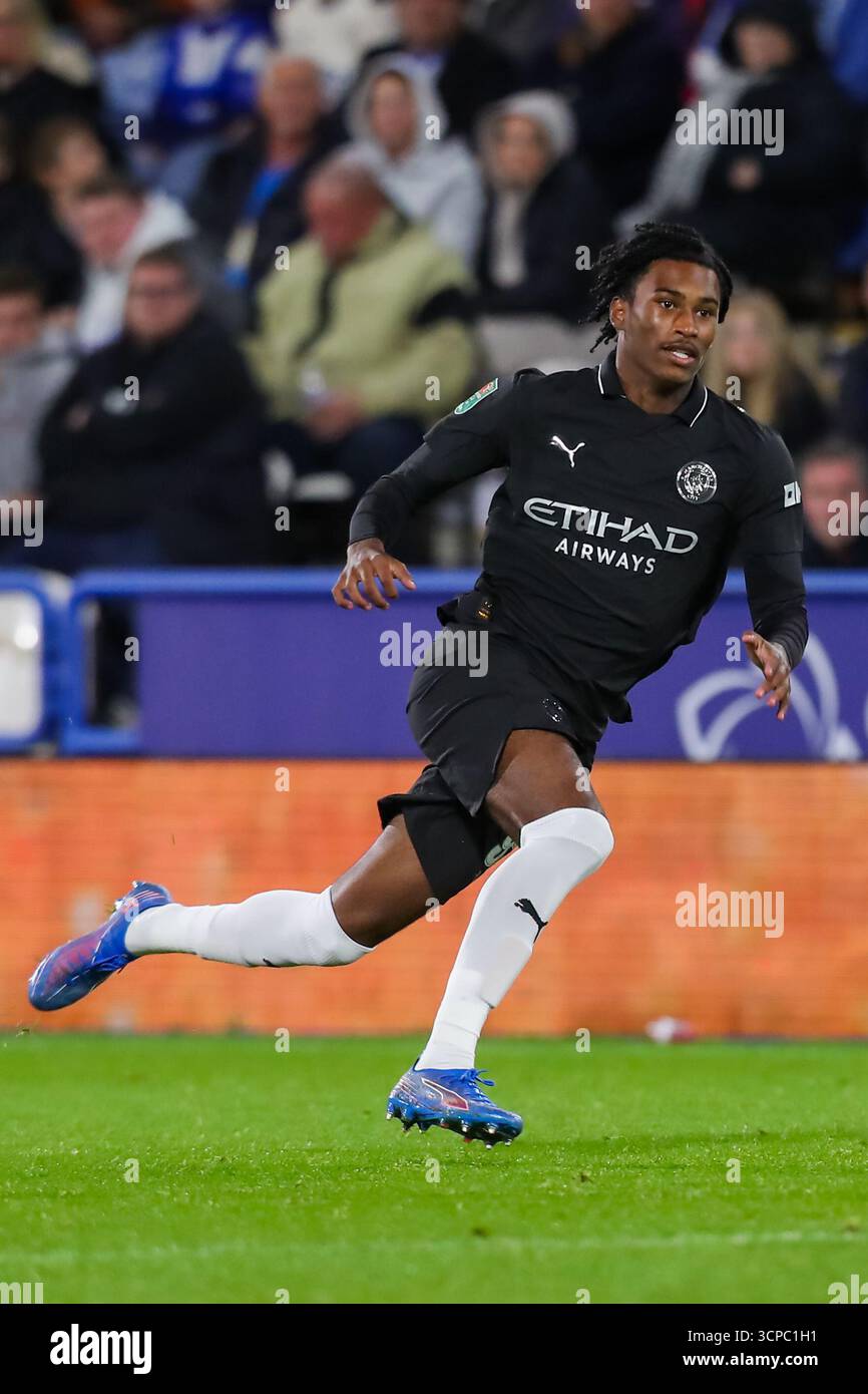 Reigan Heskey Of Manchester City during the Huddersfield Town AFC v ...