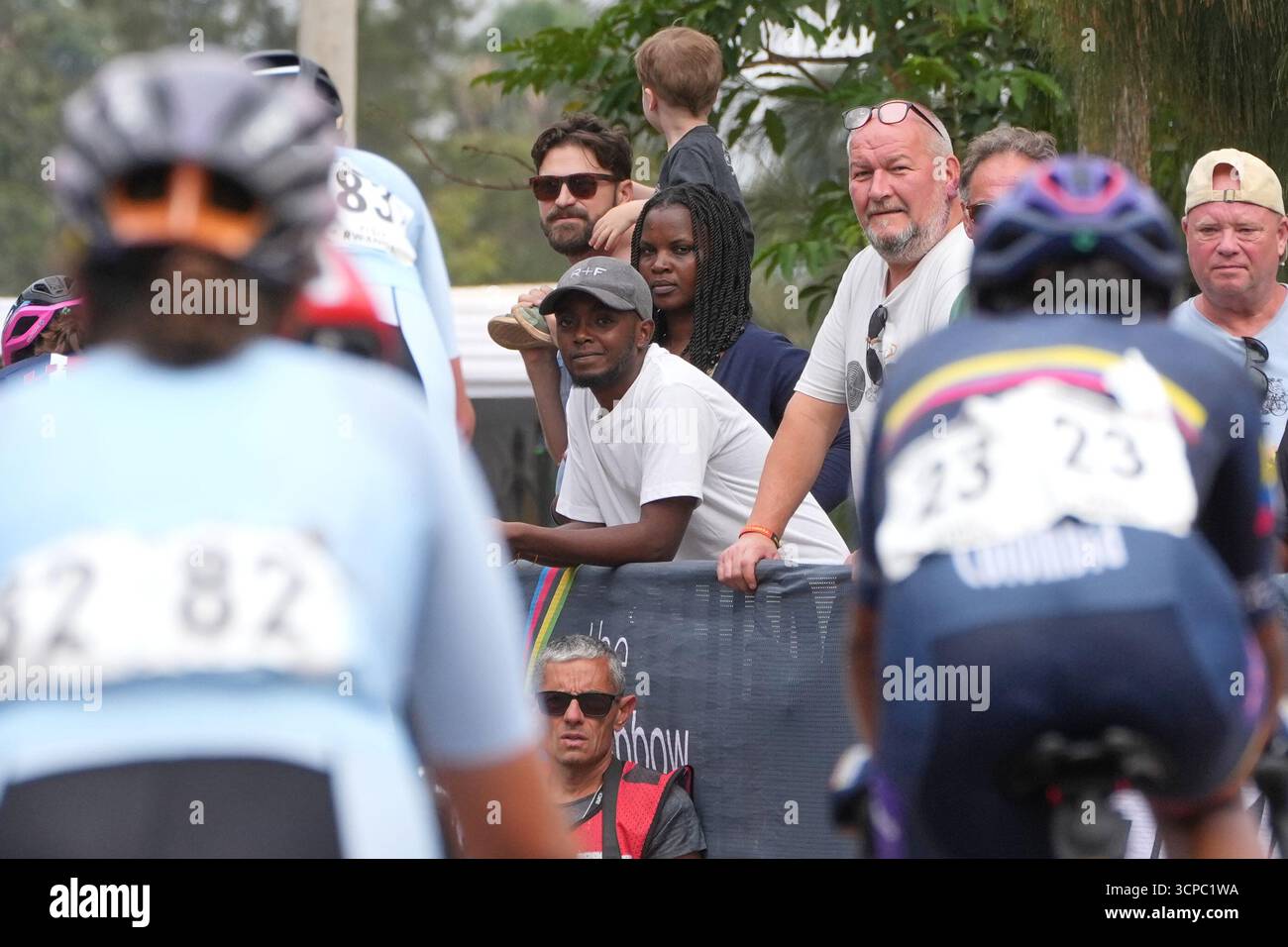 Spectators watch Colombia's Juliana Londono David, right, and Alena ...
