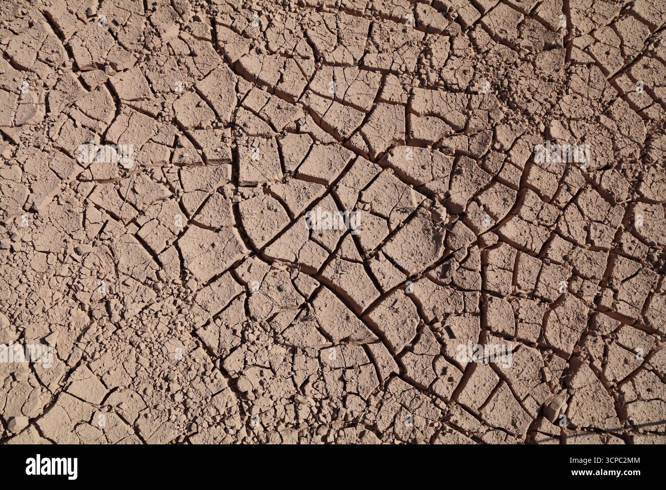 Background of parched, dried soil surface. Dry earth texture. Drought ...