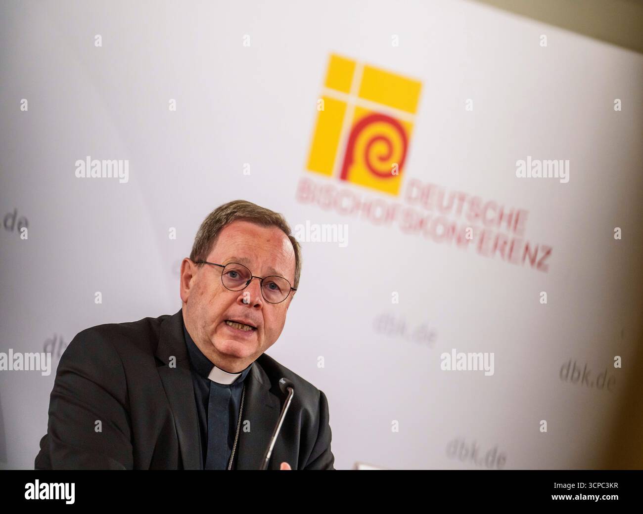 25 September 2025, Hesse, Fulda: Bishop Georg Bätzing, Chairman of the ...