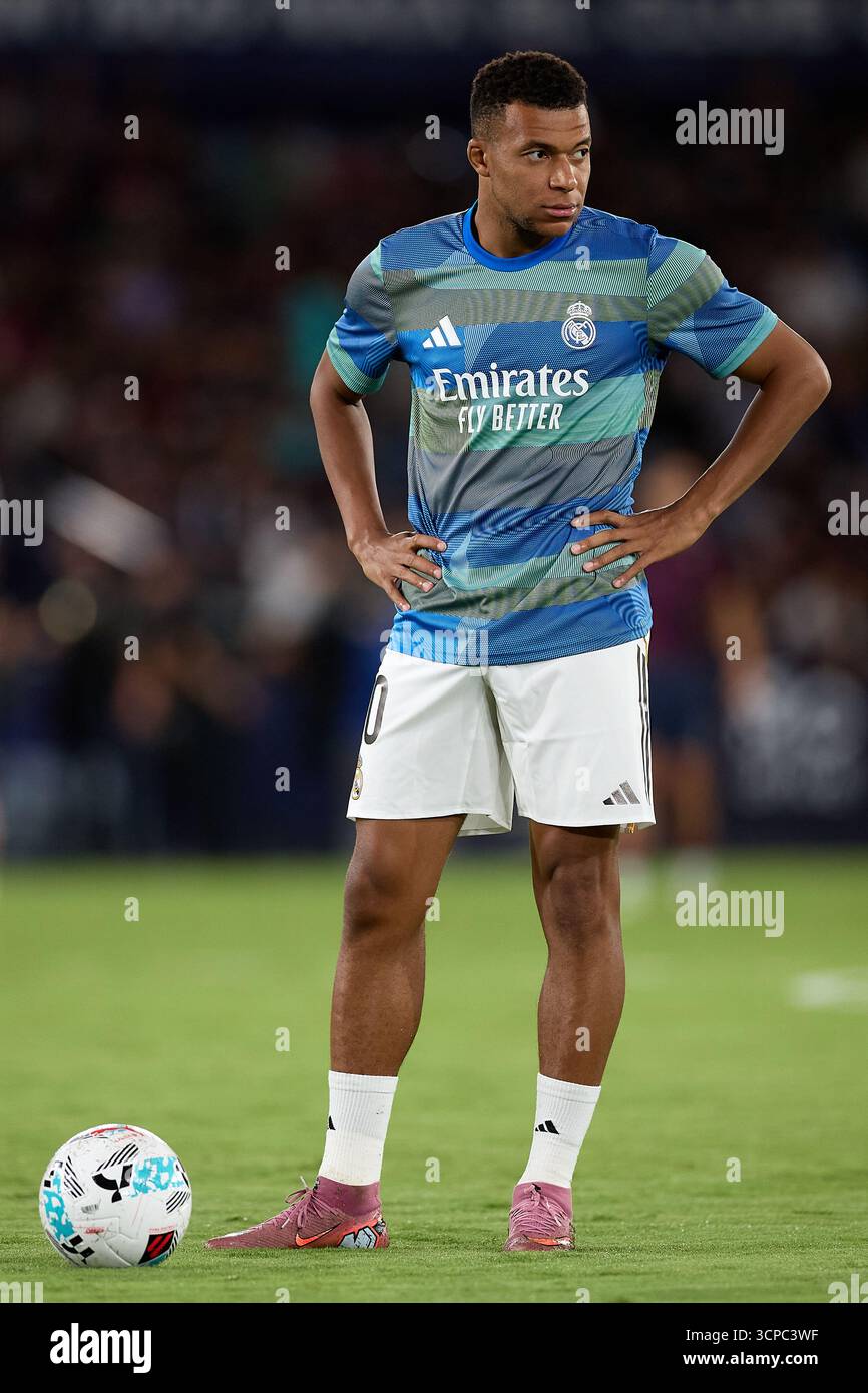 Kylian Mbappe of Real Madrid is seen in action during the La Liga EA ...
