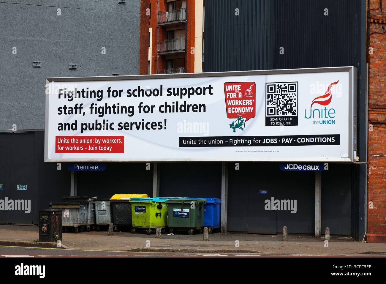 BELFAST, UK - JUNE 22, 2024: Billboard advertisement operated by ...
