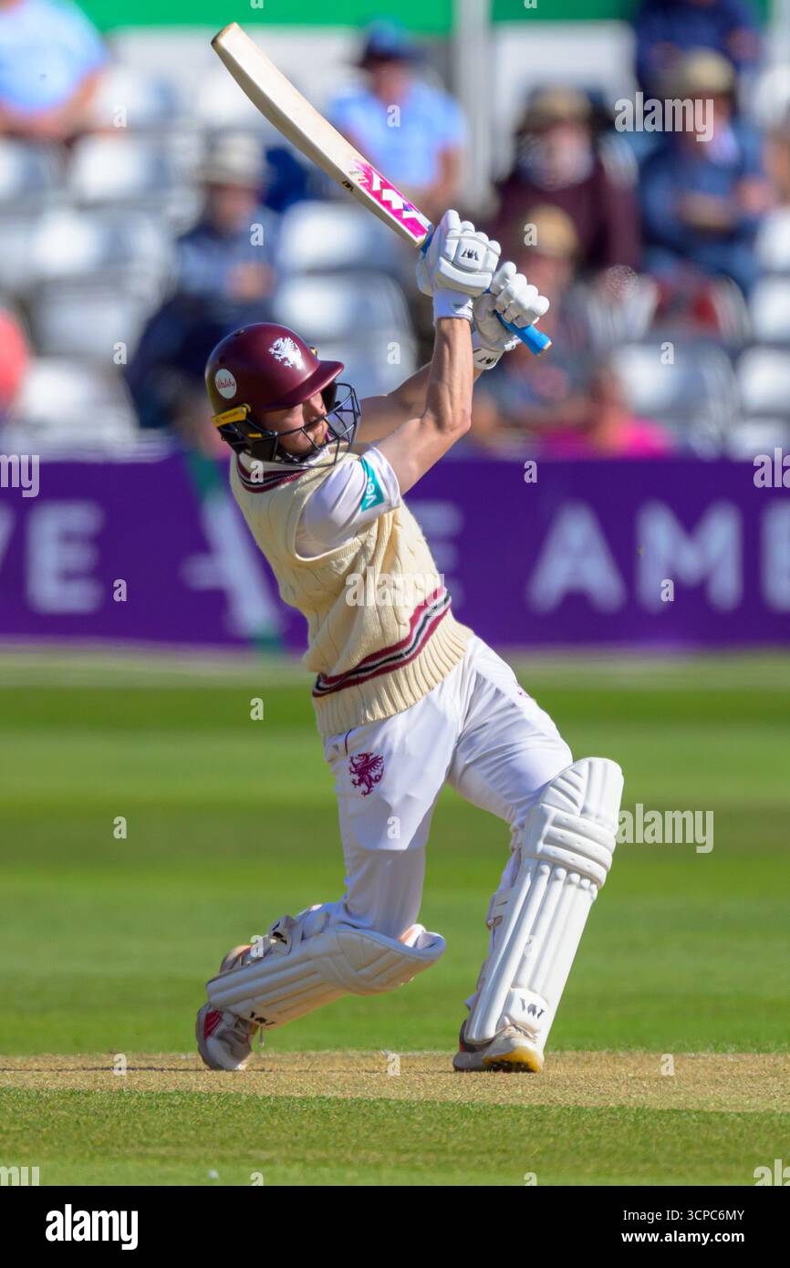Lewis Goldsworthy ( 44 Somerset CCC) during the Rothesay County ...