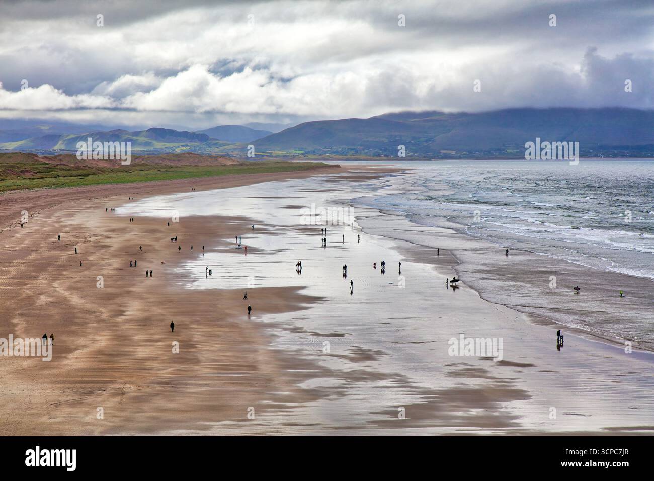 Dingle Peninsula landscape in County Kerry, Ireland. Inch Beach famous ...