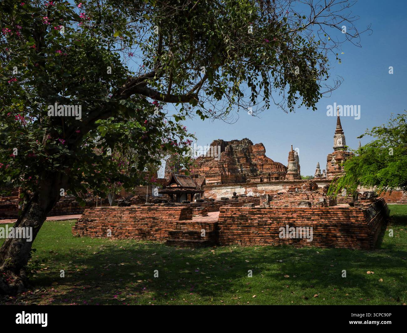Ayutthaya, Thailand - March 1, 2025: Ruins of ancient buddhist temples ...