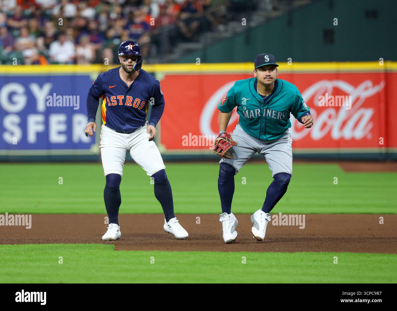 HOUSTON, TX - SEPTEMBER 21: (left to right) Houston Astros first ...