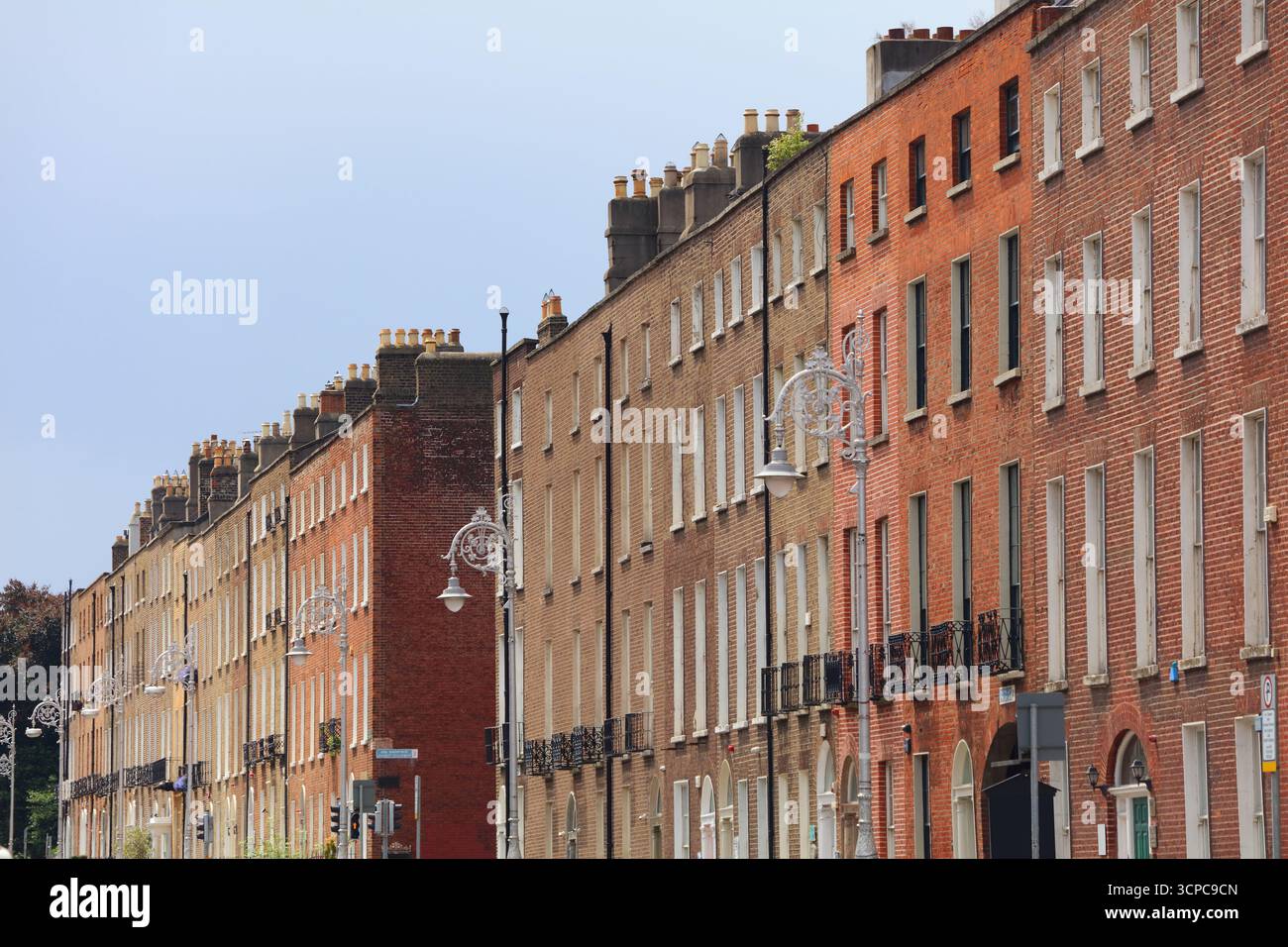 Mount Street Upper in Dublin, Ireland. Georgian architecture in ...